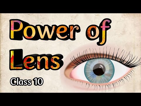 Power of Lens | How to calculate power of Lens | Human Eye Class10 ...