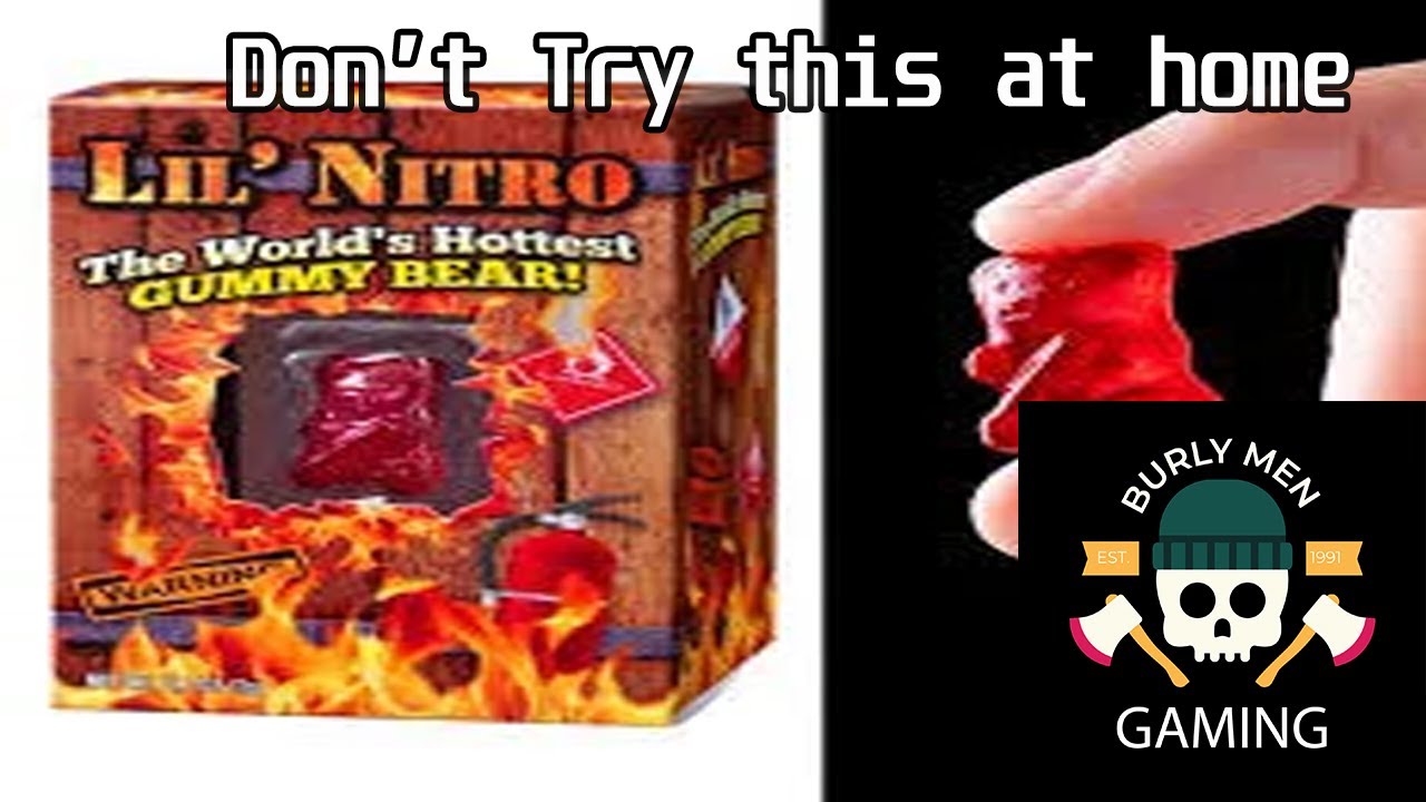 Burly Eating Lil' Nitro: The World's Hottest Gummy Bear - YouTube