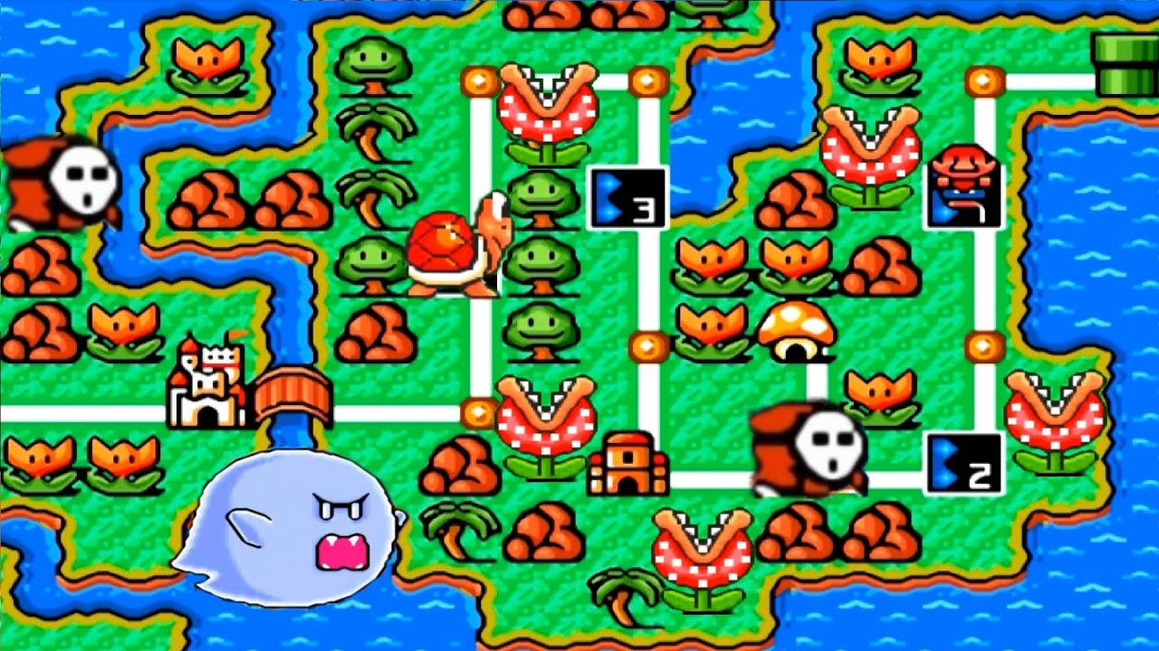 Super Mario Bros 3 HD: New Version 2020 - World 4: Giant Isle - YouTube