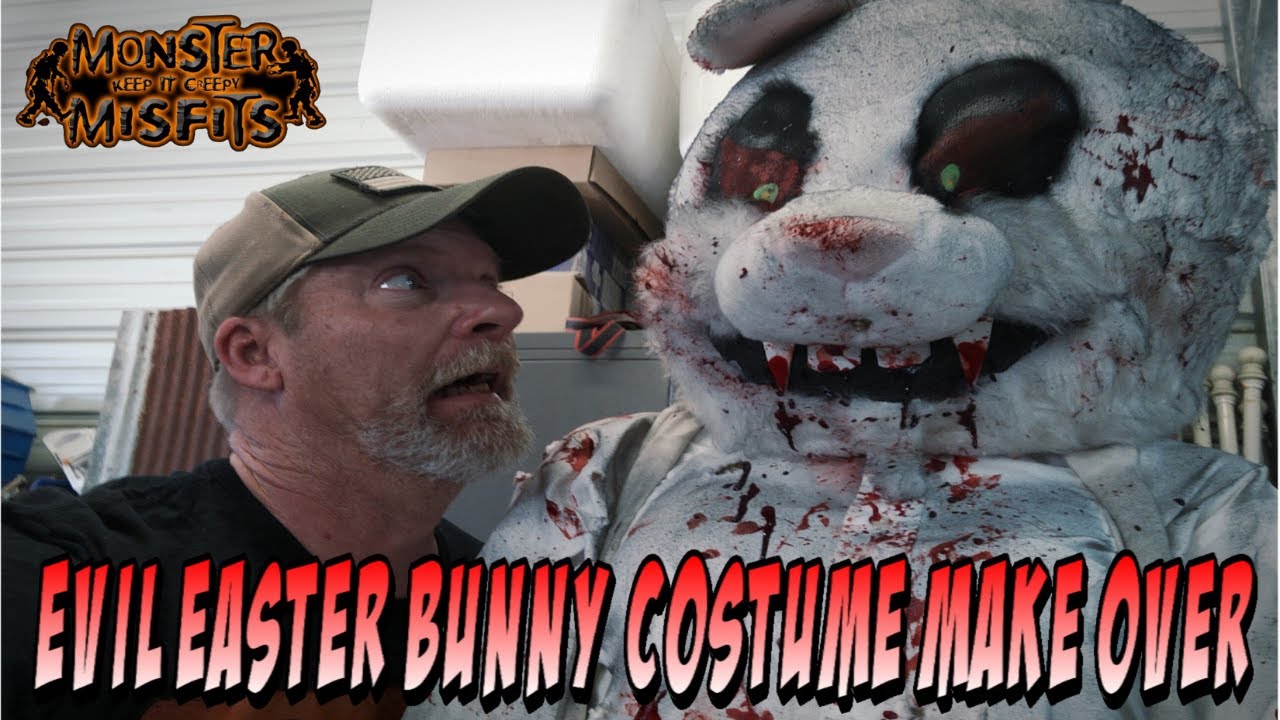 EVIL EASTER BUNNY COSTUME MAKE OVER - YouTube