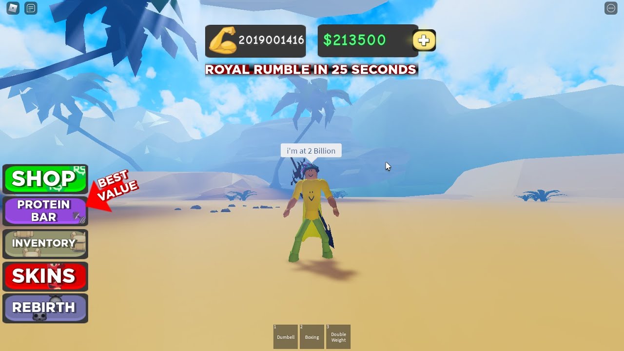 (🥊Boxing Simulator 2 Roblox) 2 BILLION STRENGTH OMG😱😱 - YouTube