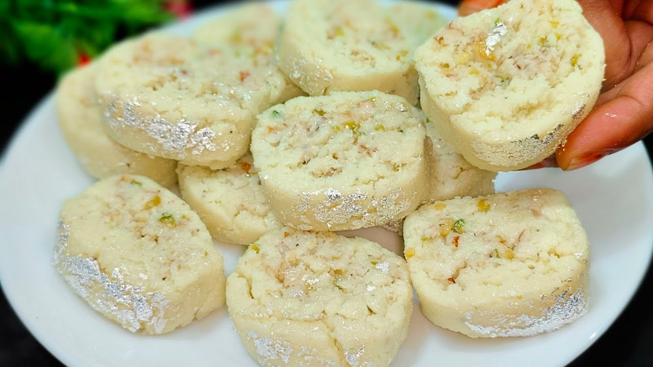 Instant Milk Powder Burfi Recipe | Bina Gas Jalaye Mithai | Milk Powder ...