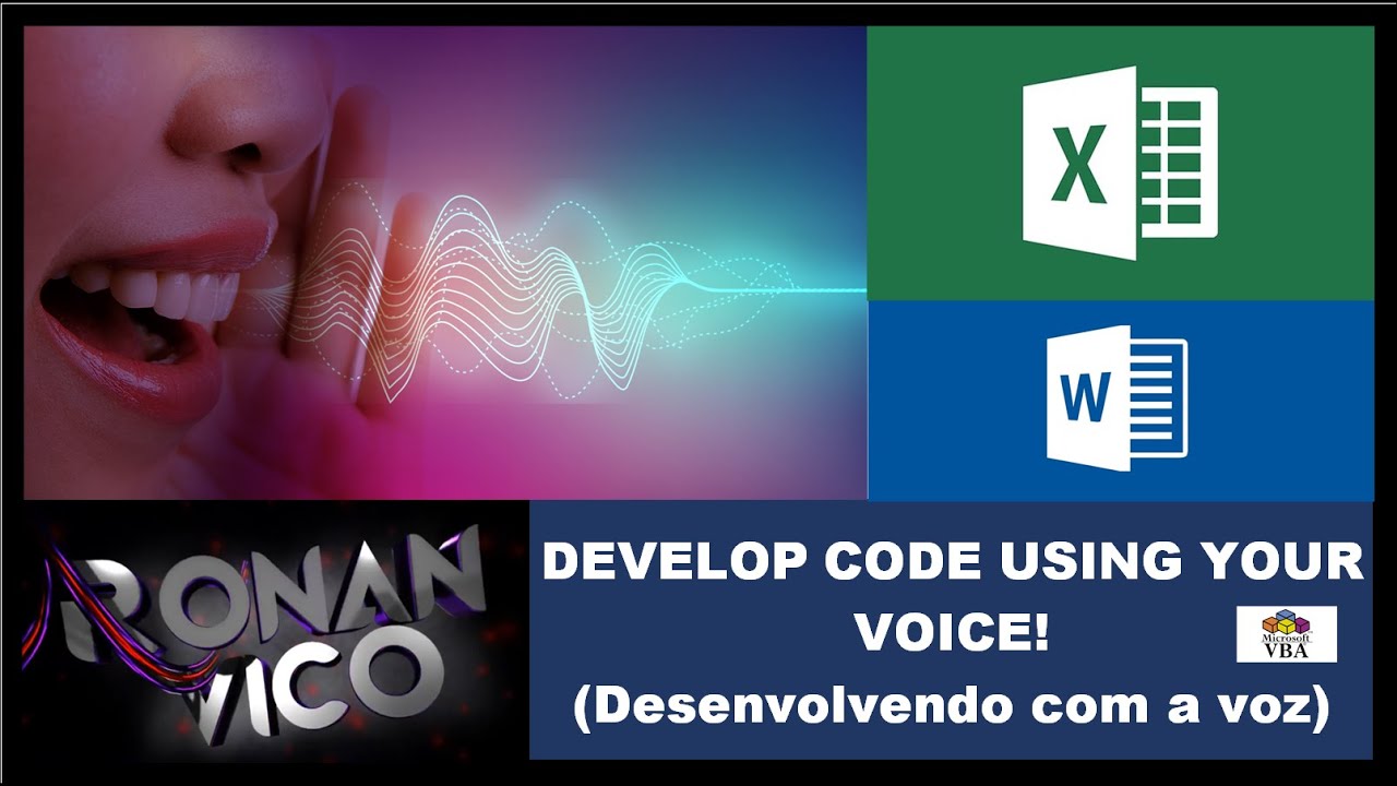 Developing VBA CODE with MY VOICE! - English Video - Desenvolvendo VBA ...