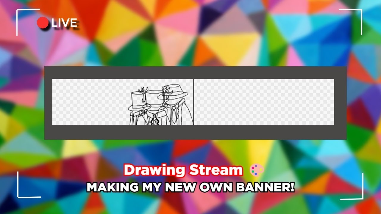🔴Drawing Stream: Finishing My Own YT Banner (2) - YouTube