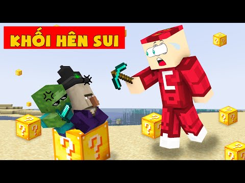 Minecraft Nhưng Mưa Khối Hên Sui