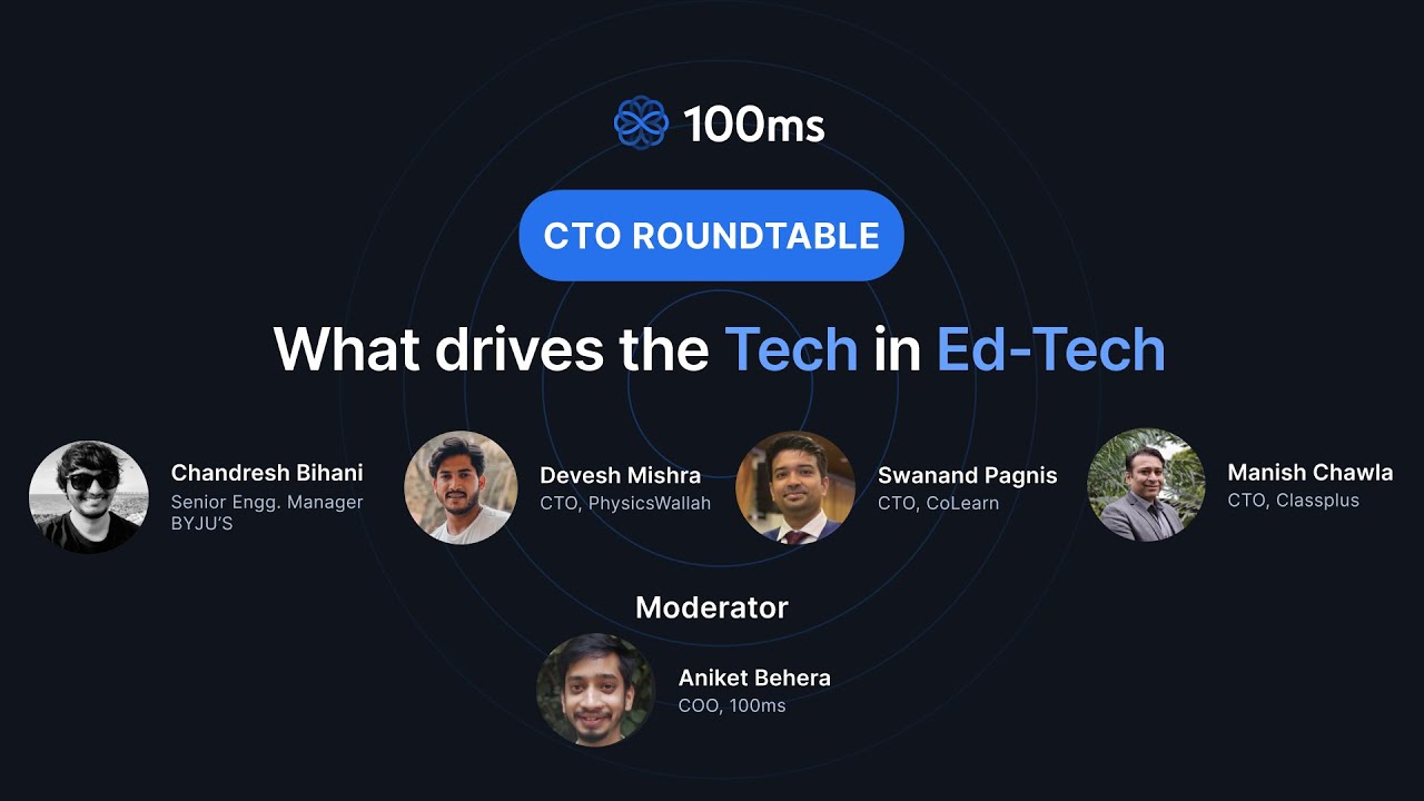 CTO Roundtable: What drives the ‘Tech’ in EdTech? - YouTube