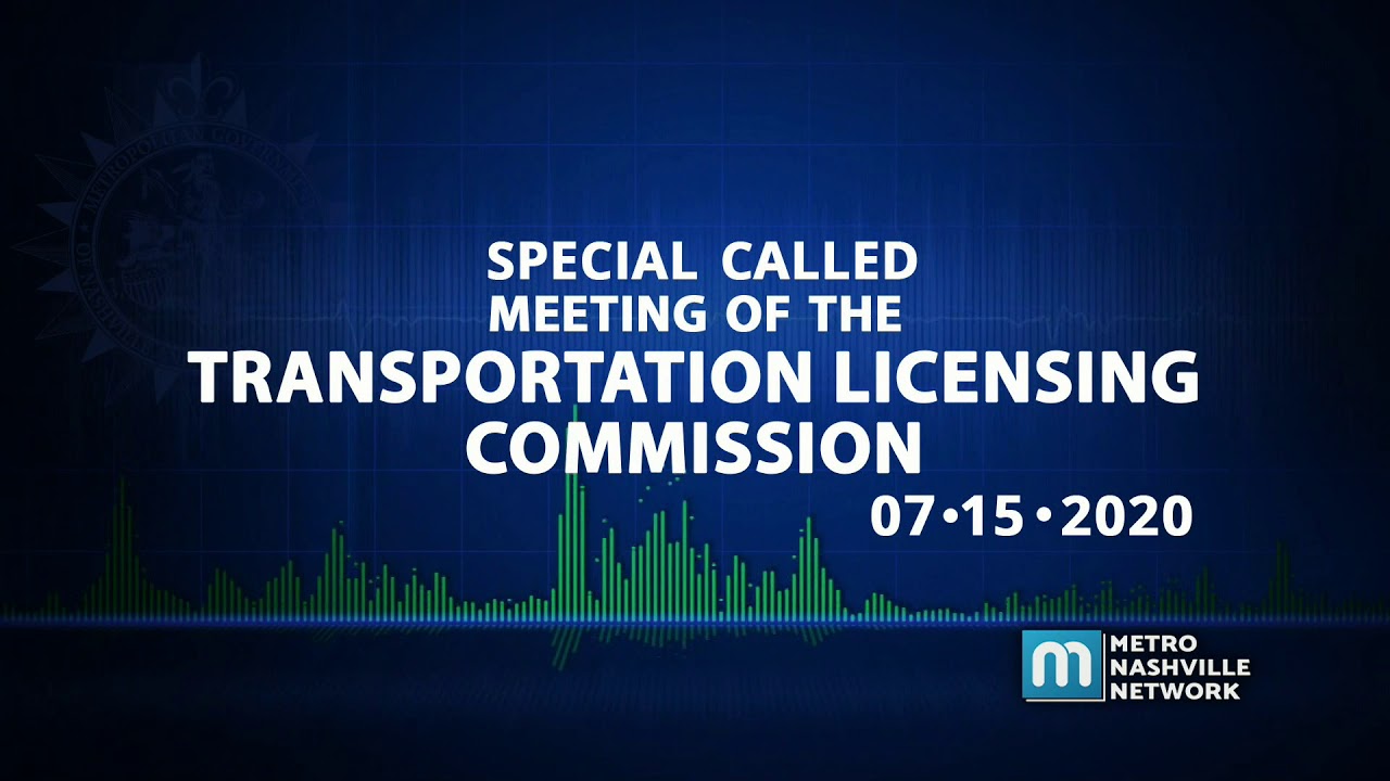 07/15/20 Special Transportation Licensing Commission - YouTube