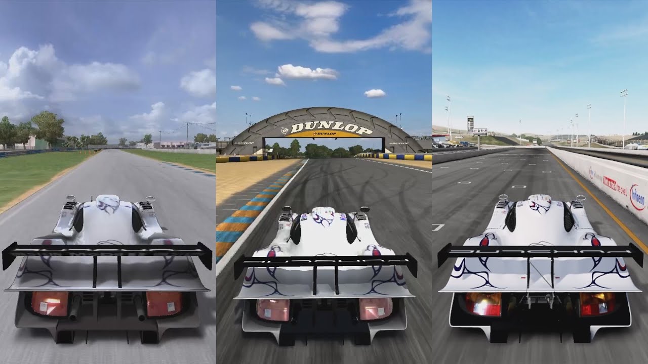 Porsche 911 GT1 Race Car in 10 different racing games (Forza, Grid ...