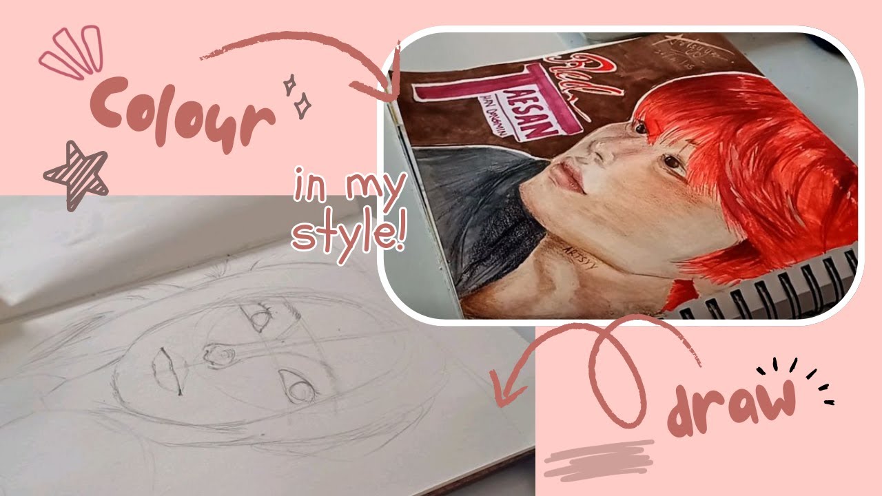How I draw and color faces in my artstyle! | BOYNEXTDOOR Taesan Fanart ...