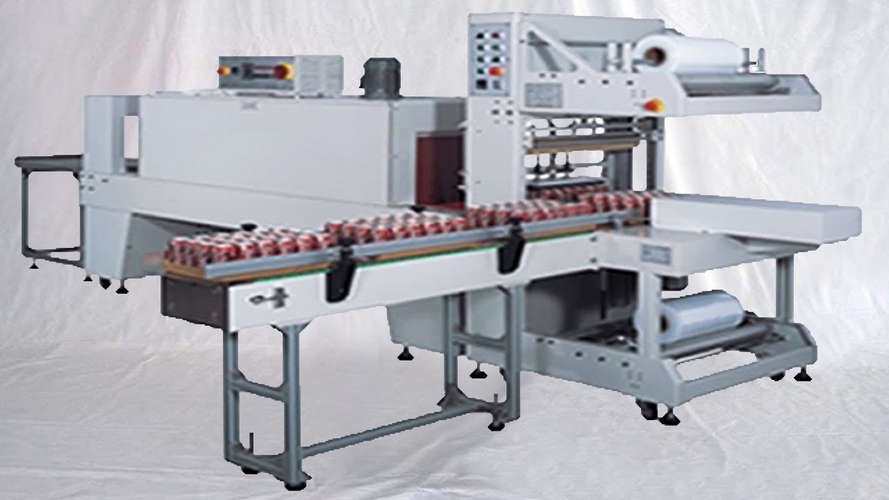 sleeve type film heating shrinking packing machine demo for various ...