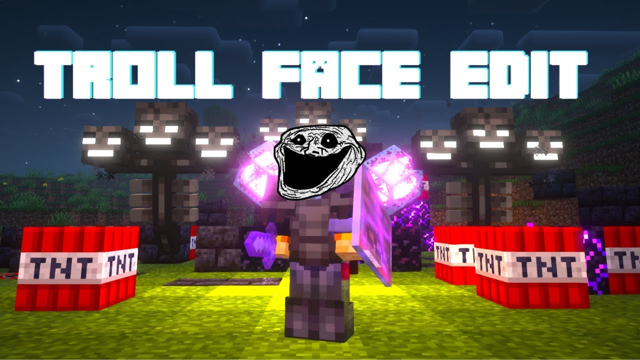 Troll Face Minecraft Pvp Edit | #video #minecraft - YouTube
