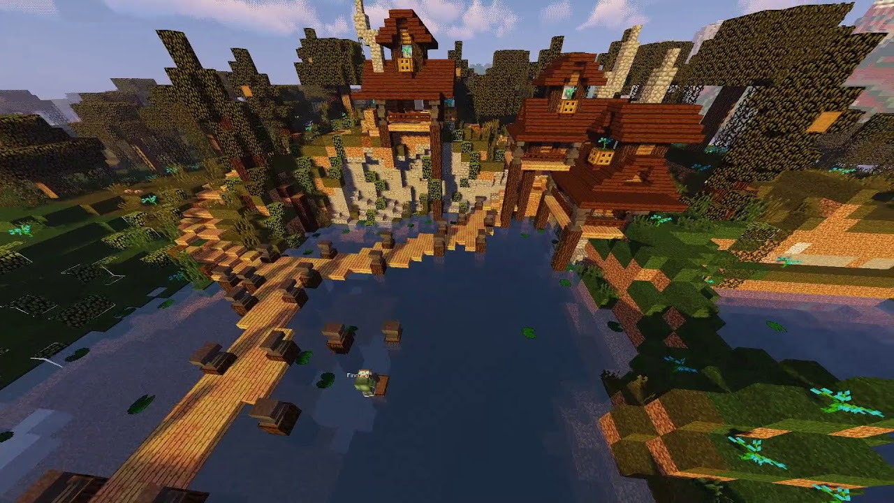 Minecraft Speed Build: Swamp Village Part 2 - YouTube