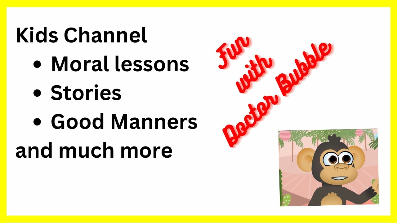 Introduction || Fun with Doctor Bubble || For Kids || Good Manners - YouTube