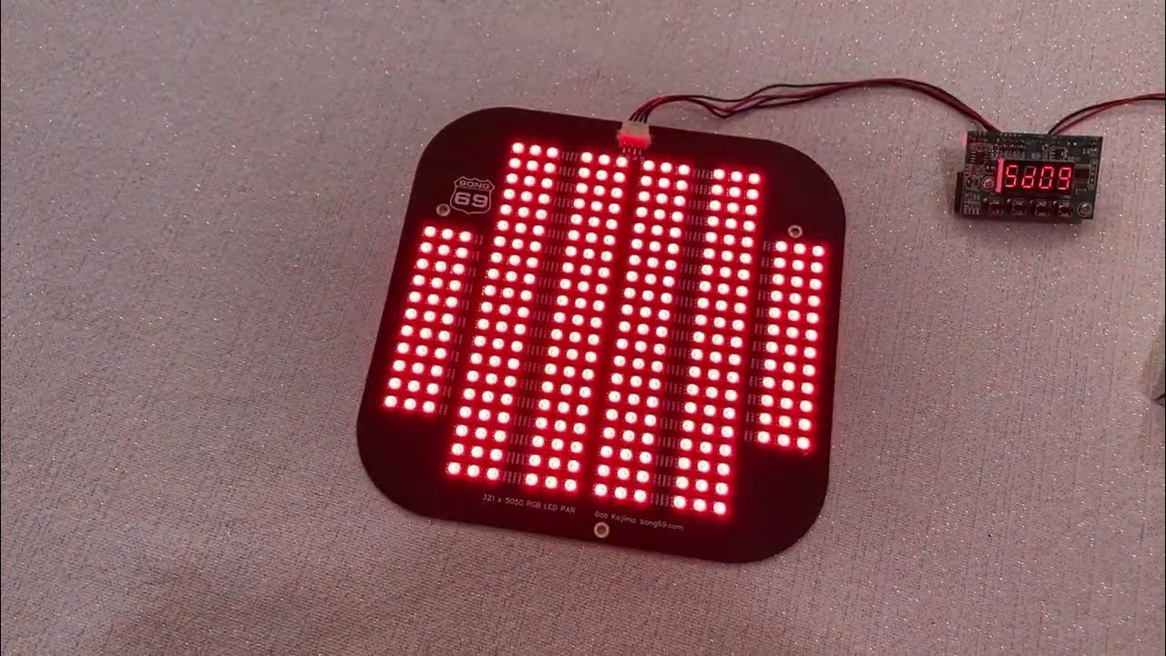 5050 RGB LED par with 321 dumb LEDs - YouTube