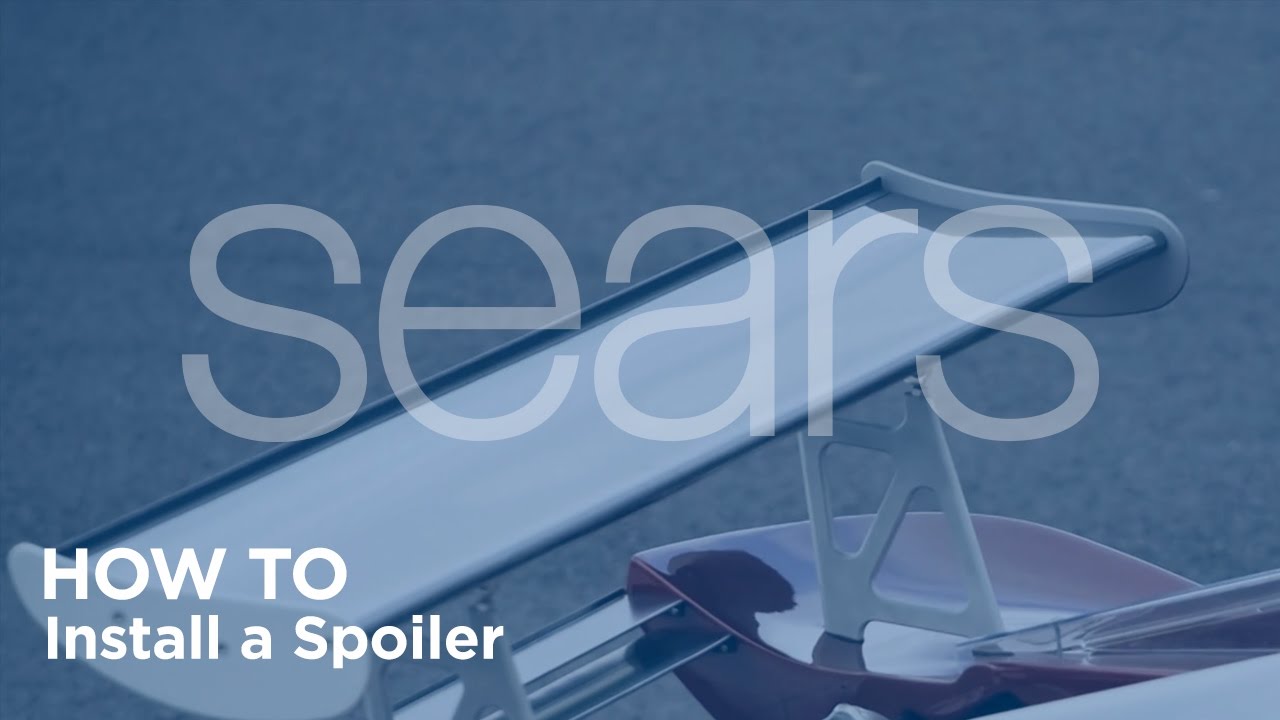How to Install a Spoiler - YouTube