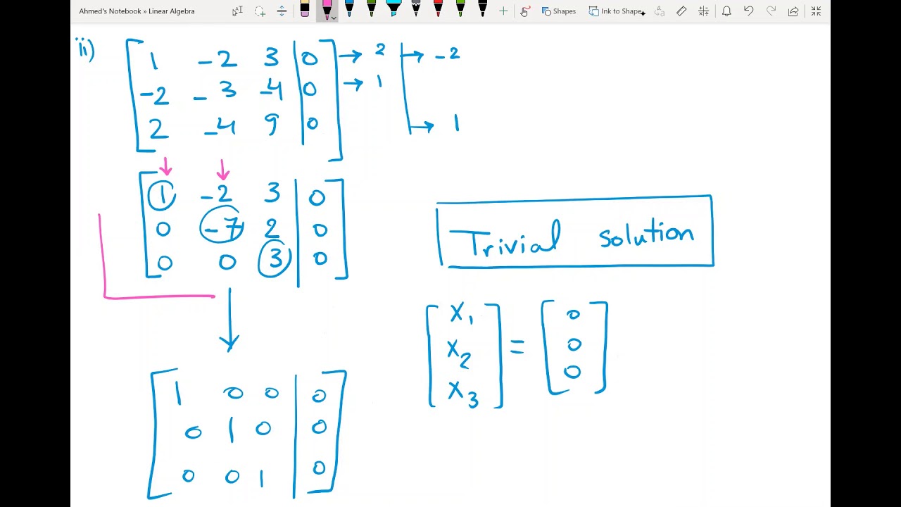 Sheet 4 - Linear Algebra - YouTube
