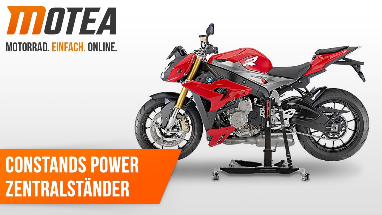 Zentralständer für BMW S1000R ConStands Power mit Adapterplatte - YouTube