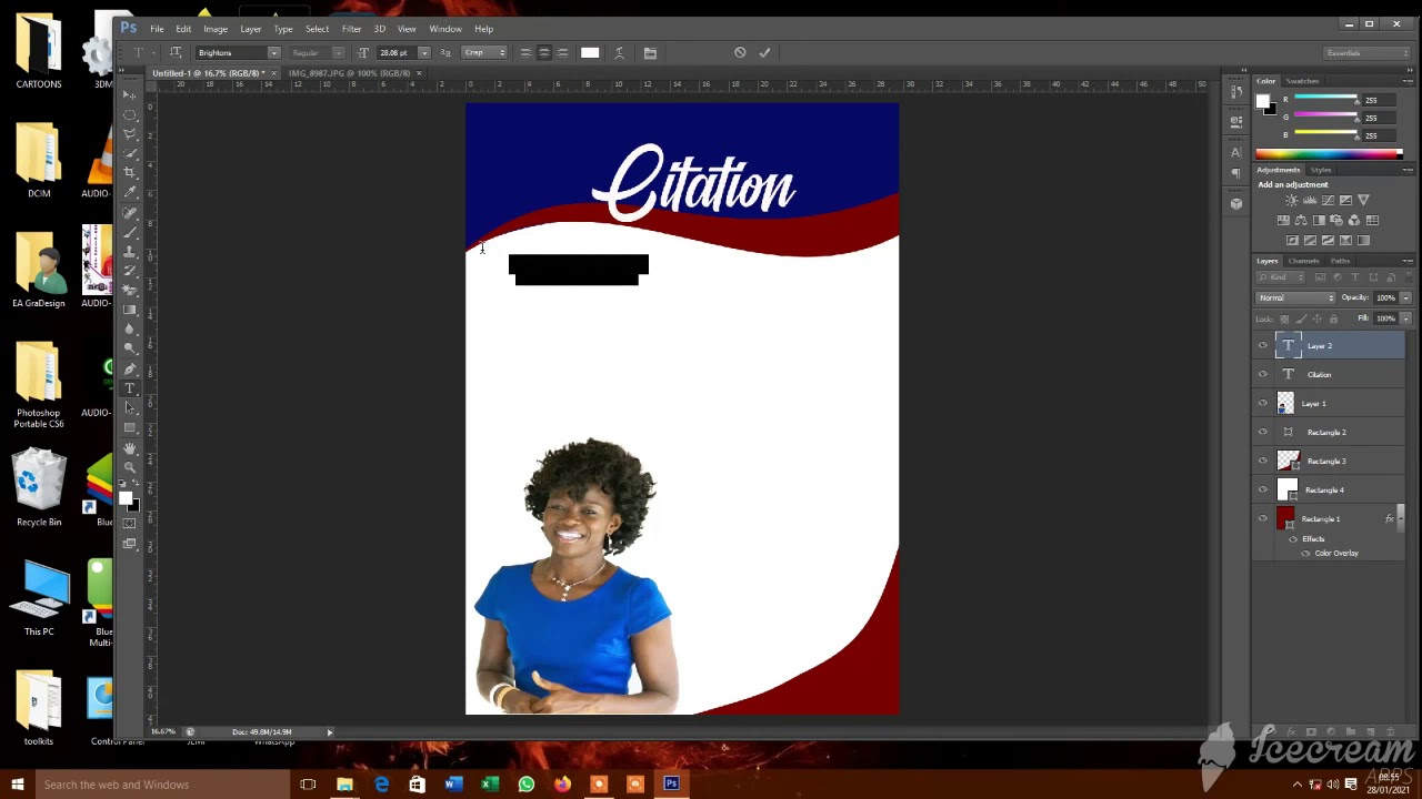 CITATION Design - FULL tutorial - Photoshop - 2021 - YouTube