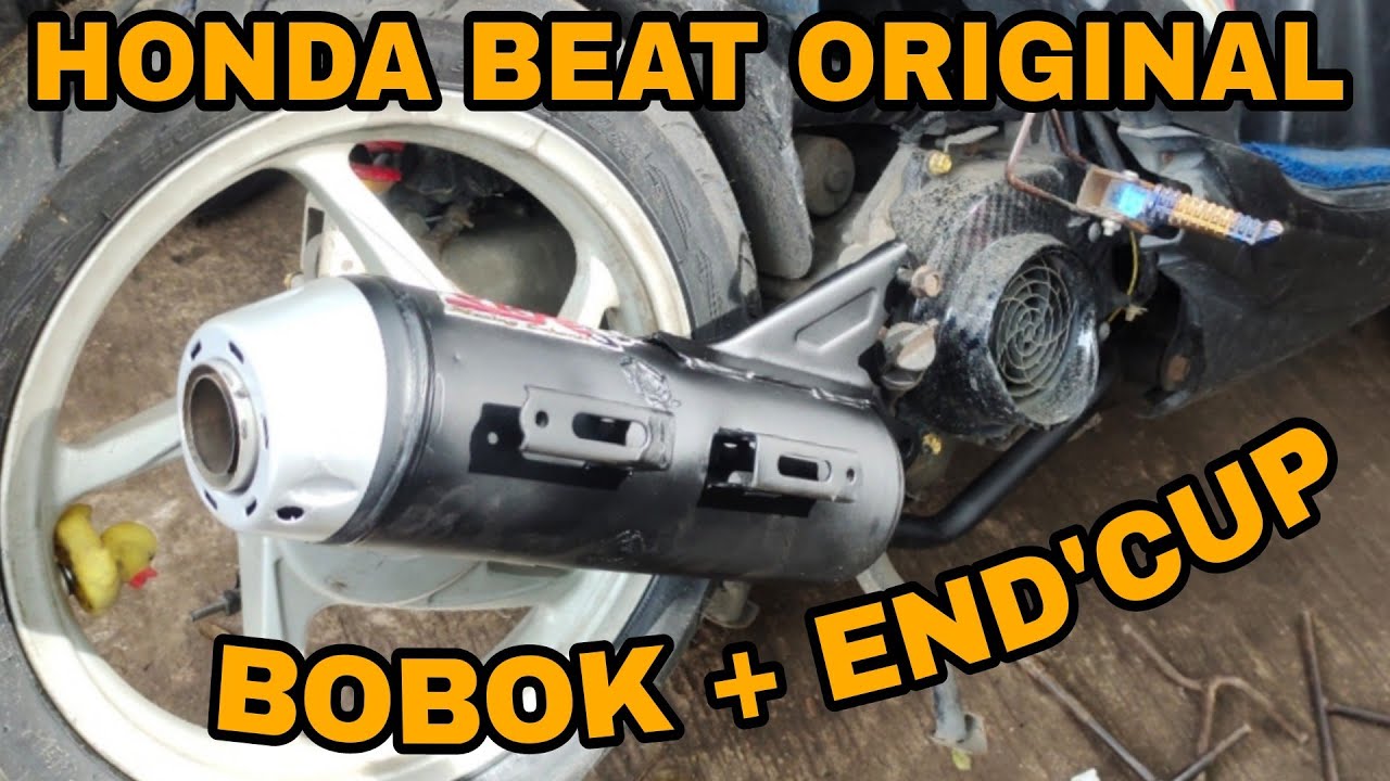 BIKIN IRI TENTANG HONDA BEAT CUSTOM KNALPOT STANDAR PASANG END MUFFLER ...