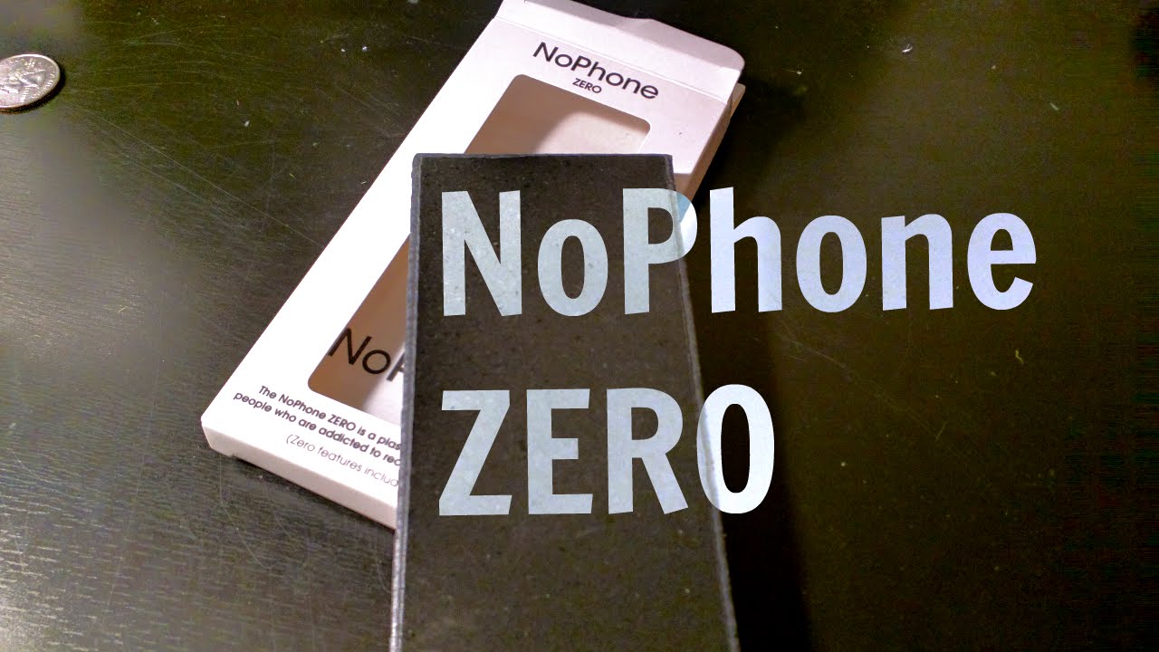 NoPhone ZERO: Unboxing/First Impressions! - YouTube