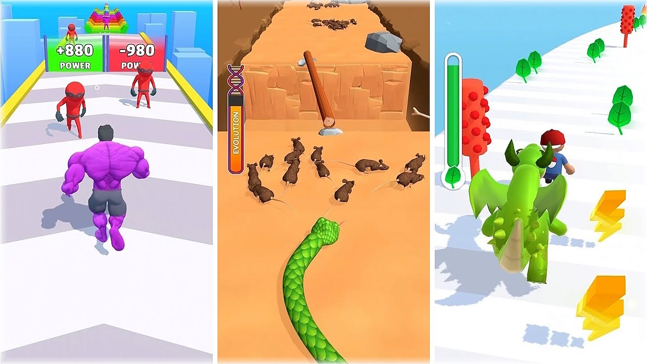 MAX LEVEL in Evolution Runner 3D, Hero Evolution 3D, Evolve Runner 3D ...