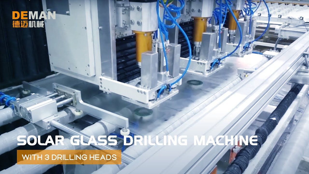 DEMAN Machine - Solar Glass Drilling Machine with 3 Drilling Heads ...