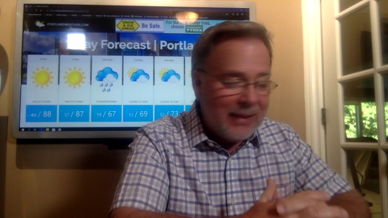 Portland Weather Thursday heat, heavy Saturday rain - YouTube