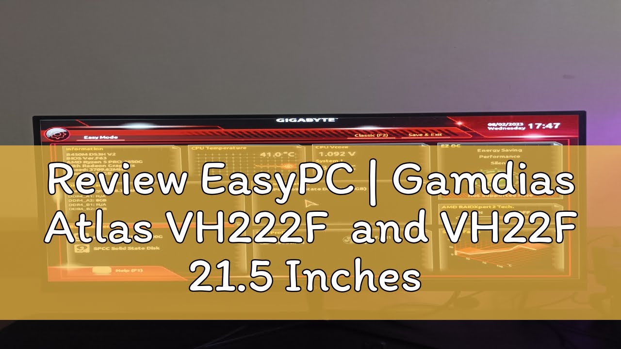 Review EasyPC | Gamdias Atlas VH222F and VH22F 21.5 Inches 75Hz ...