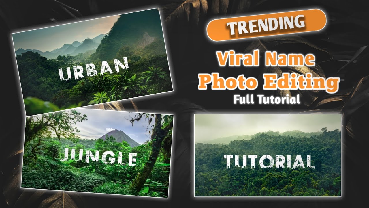 Transform Your Photos with Urban Jungle Font Editing: Easy Guide - YouTube
