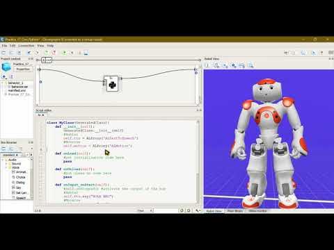 Python y Choreographe - YouTube