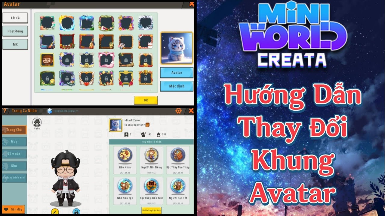 Hướng Dẫn Thay Đổi Khung Avatar | Mini World - YouTube