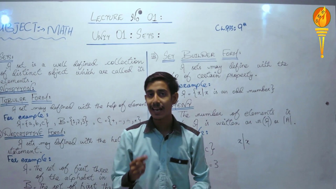 Class 9th Maths Lecture 01 - YouTube