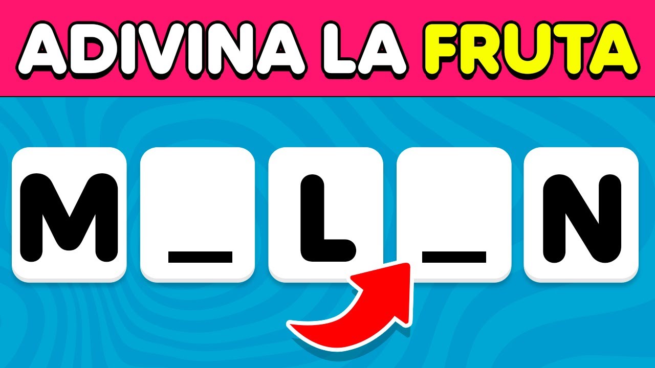 Adivina 80 Frutas sin VOCALES 🍌 Fácil, Medio, Difícil, Imposible - YouTube