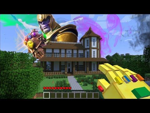 SPİDERMAN EV vs THANOS EV vs IRON MAN EV # Minecraft Kafam Şahane