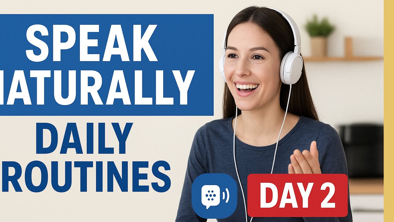 Speak English Naturally with Real Daily Routines | Day 2 Shadowing ...