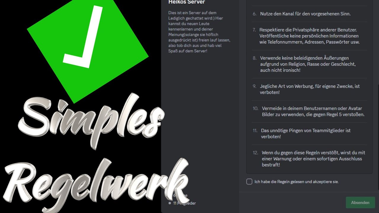 Wie du in unter 5 Minuten ein Professionelles Discord Regelwerk ...