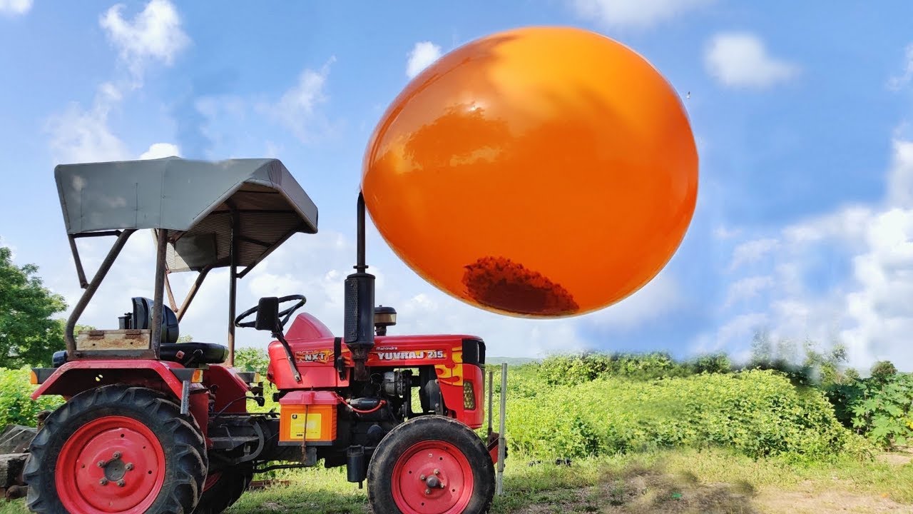 Tractor Crushing Experiments vs Toys vs Colored vs Balloons.vs Ball vs ...