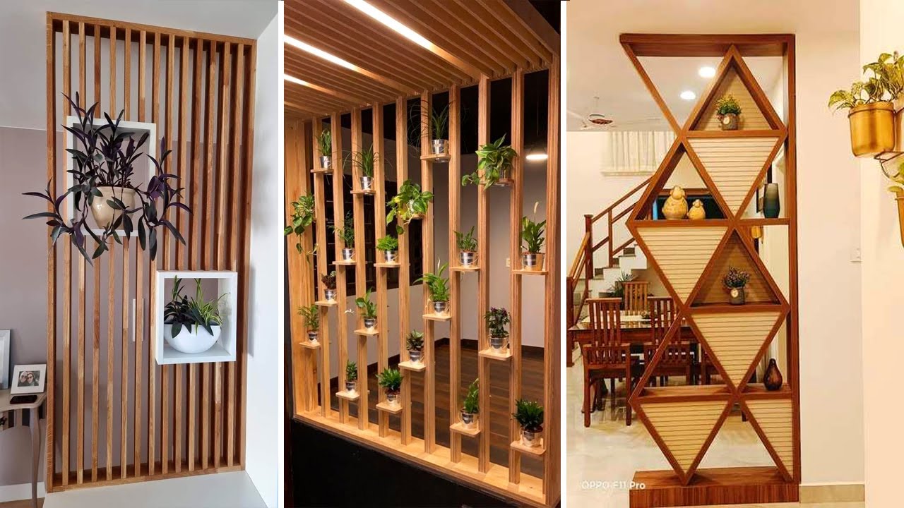 Creative ways to separate spaces using Wooden Room Dividers - YouTube