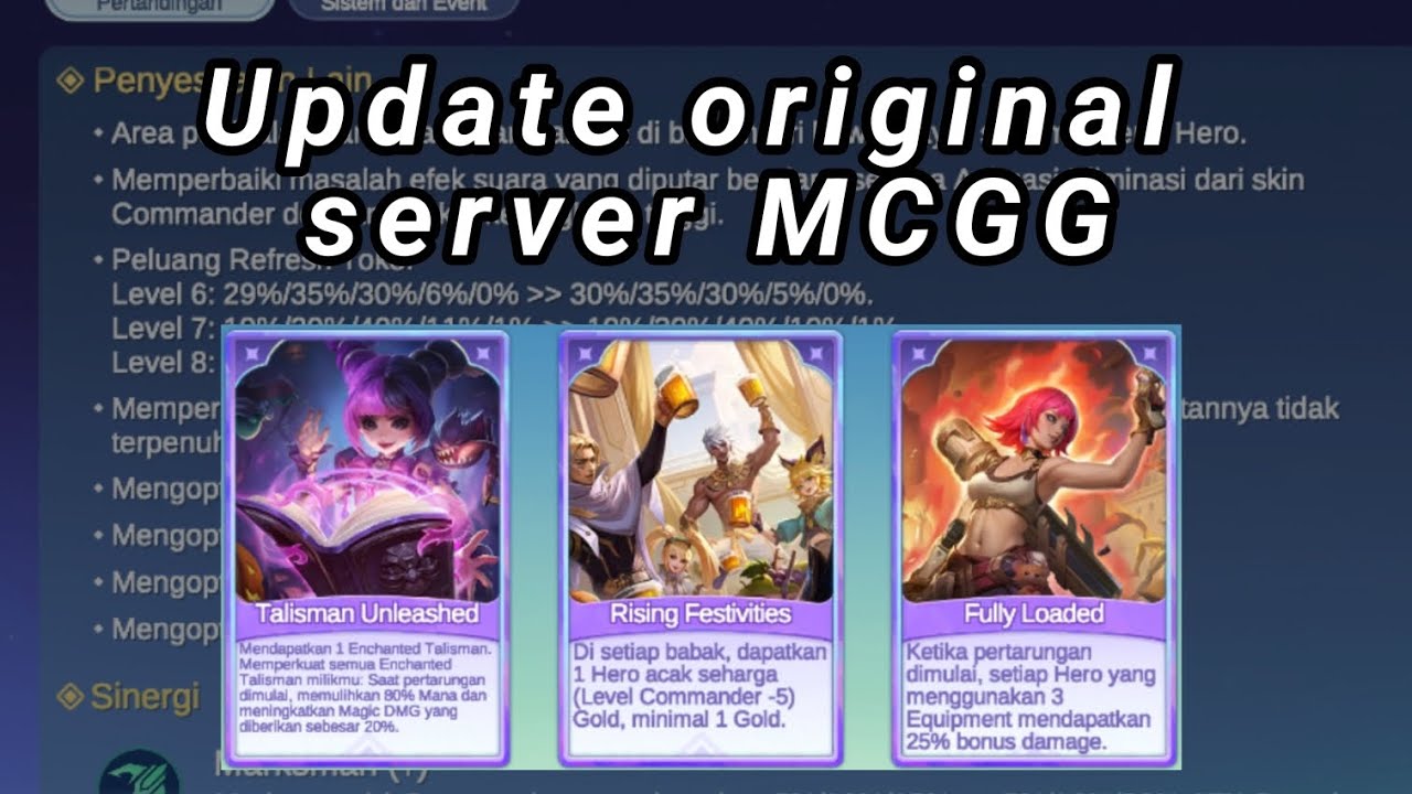 Update MCGG Ori server ,Mode baru,Commander baru, Go Go Card baru dan ...