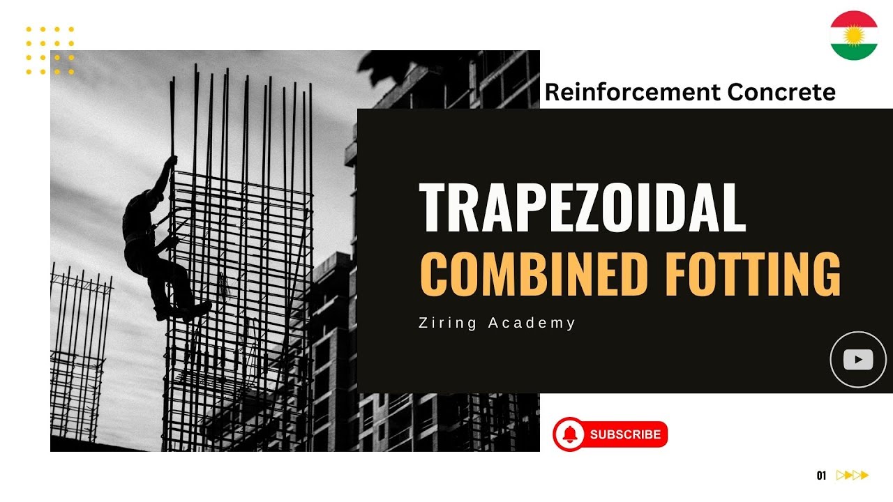Combined Footing (Trapezoidal) | Concrete Foundation Structure - YouTube