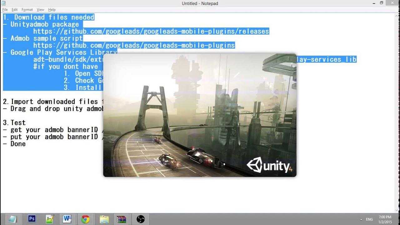 [Tutorial] Implement admob on Unity Android - YouTube
