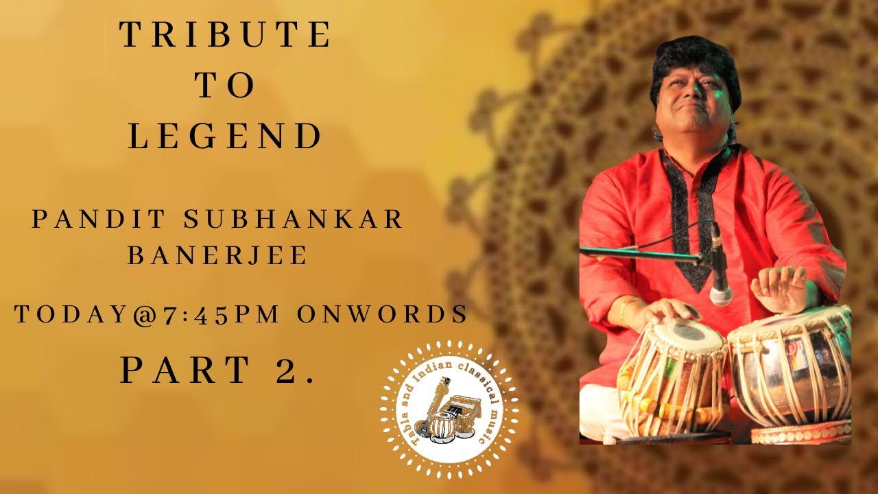 Tribute to Tabla maestro Pandit Subhankar Banerjee Rare Tabla solo omm ...