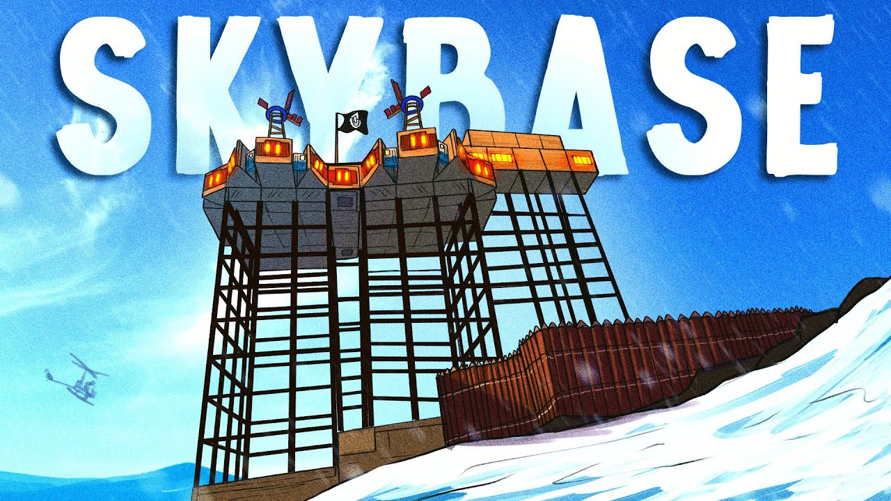 I LIVED in the GREATEST SKY BASE - Rust - YouTube