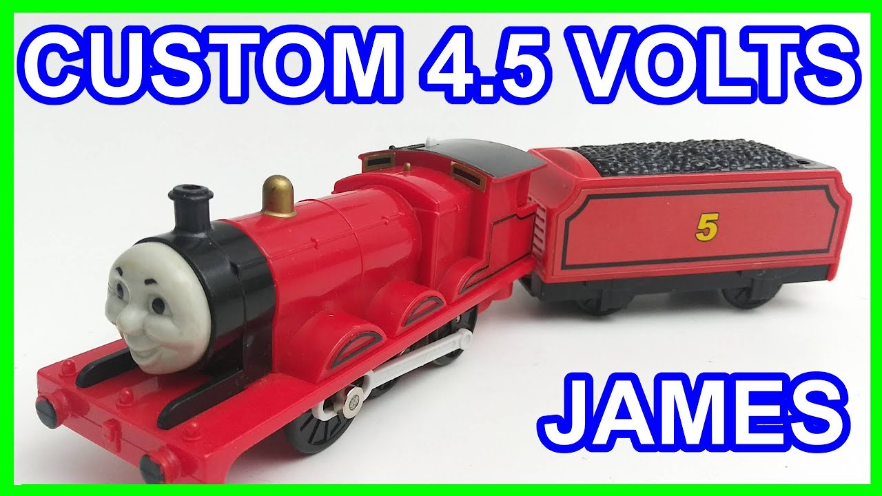 Thomas & friends Trackmaster Custom 4 5 volt James a REALLY FAST ENGINE ...