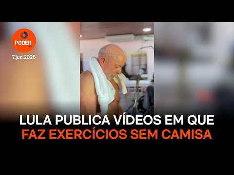 Lula publica vídeos em que faz exercícios sem camisa