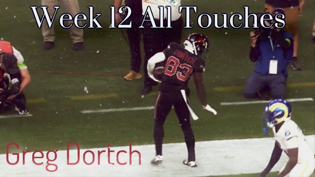 Greg Dortch ALL touches | Week 12 NFL Highlights | Week 12, 2023 | LOSS ...