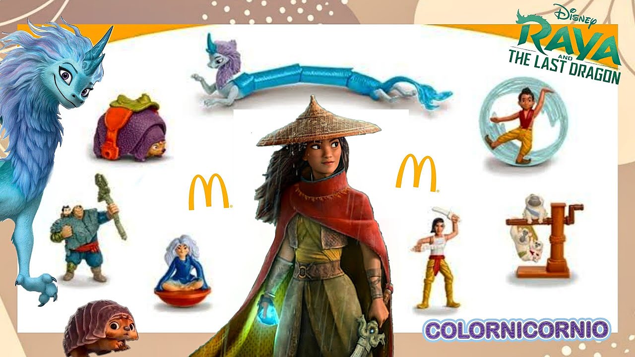Compramos todos os brinquedos de Raya e o último Dragão do McDonald's ...