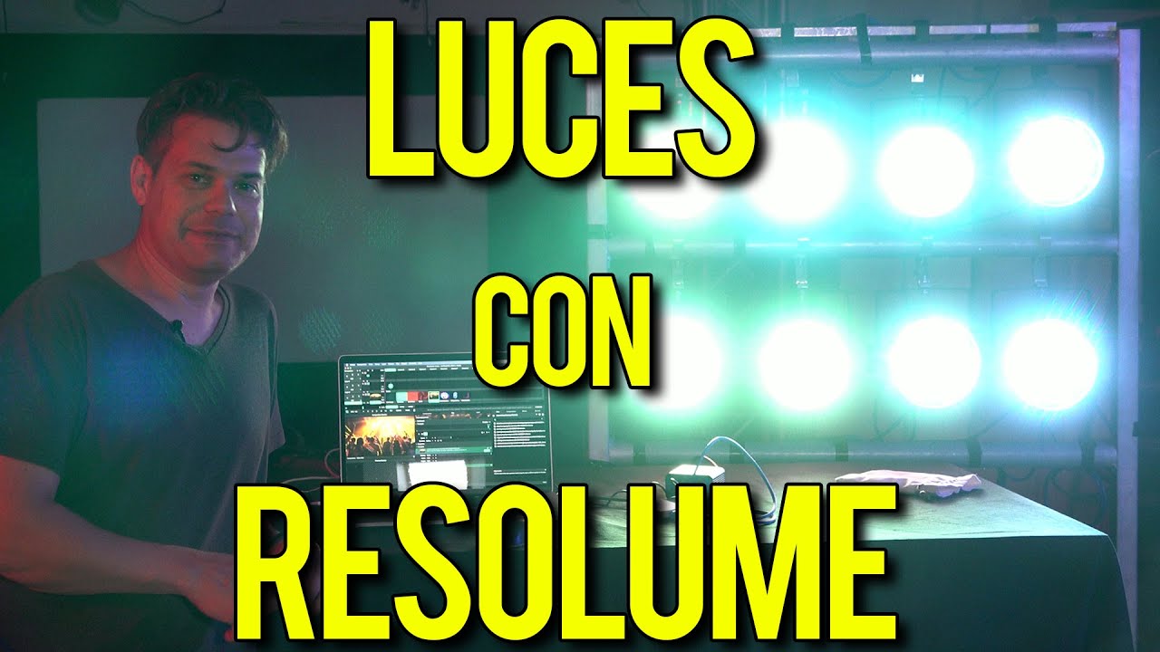 Controlando Luces con Resolume - YouTube