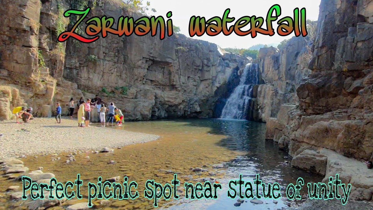 Zarwani waterfall a perfect picnic spot near statue of unity - YouTube
