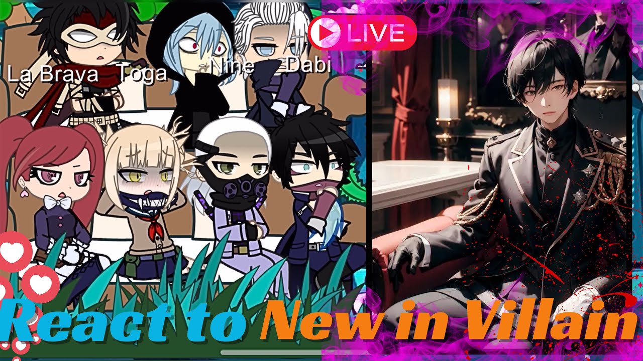 MHA BNHA Villains react to cid kagenou as New Villain | eminence of ...